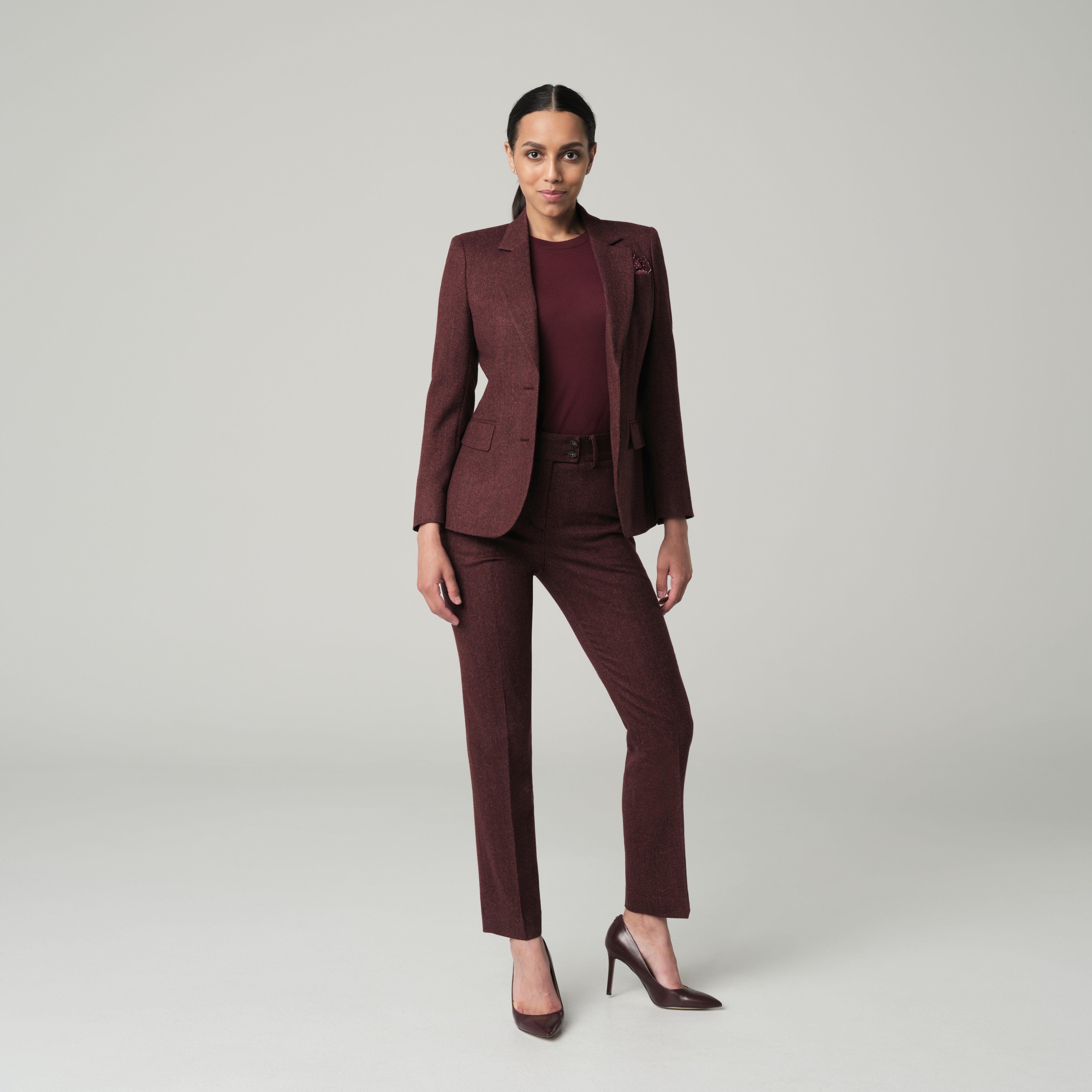 Women's Custom Suits - Peebles Red Suit Women | INDOCHINO