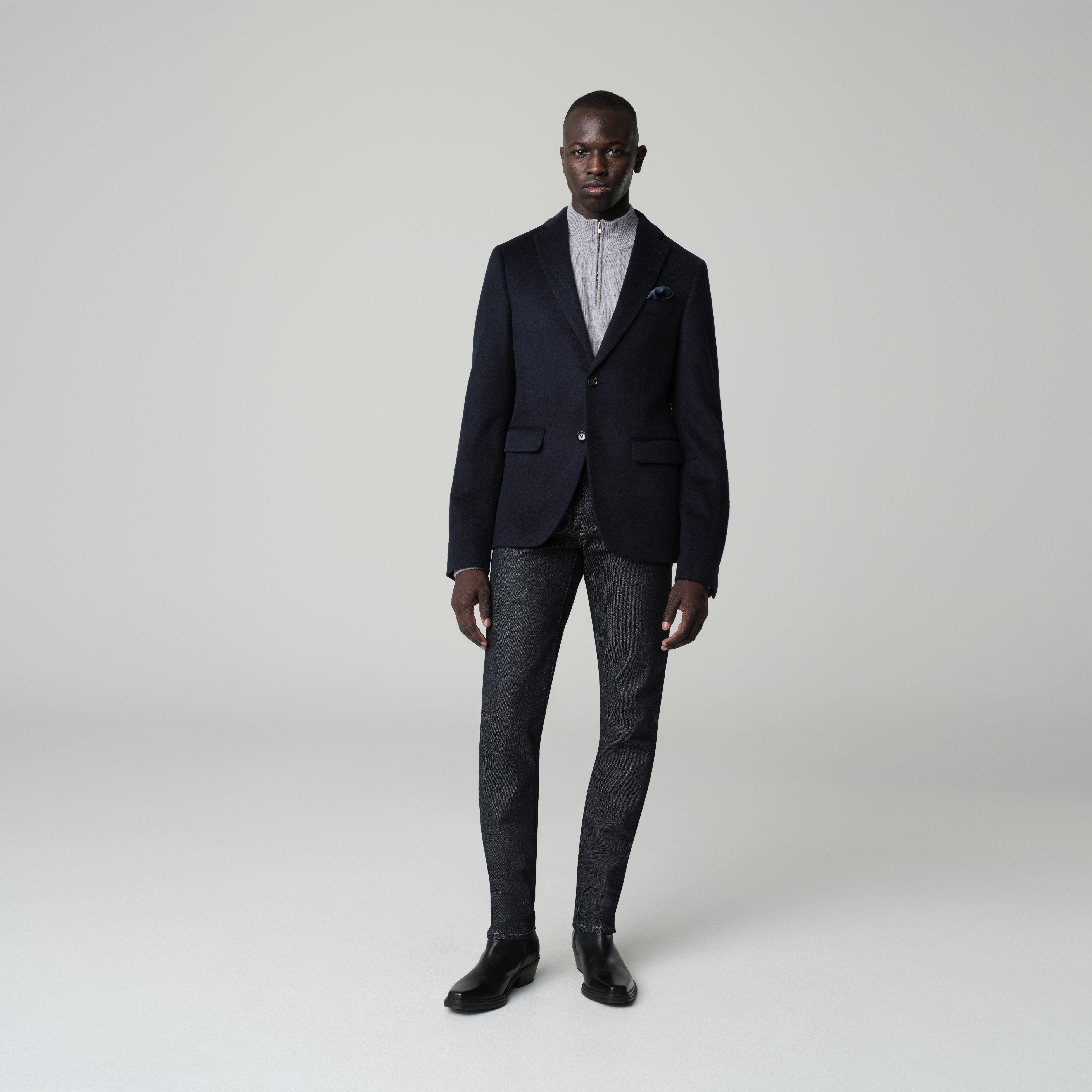 Men's Custom Blazers - Heartford Navy Blazer | INDOCHINO