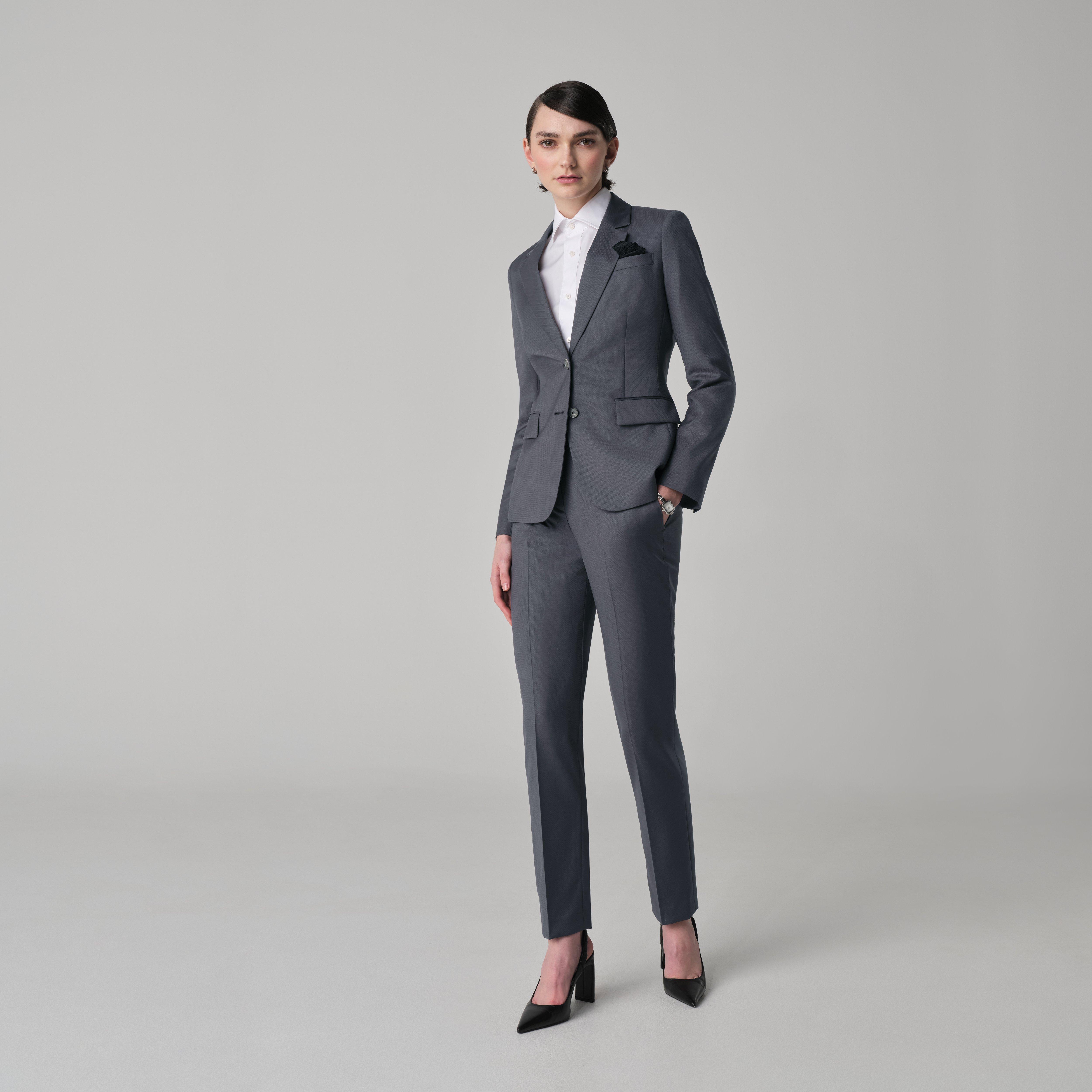 Women's Custom Suits - Highworth Gray Suit Women| INDOCHINO