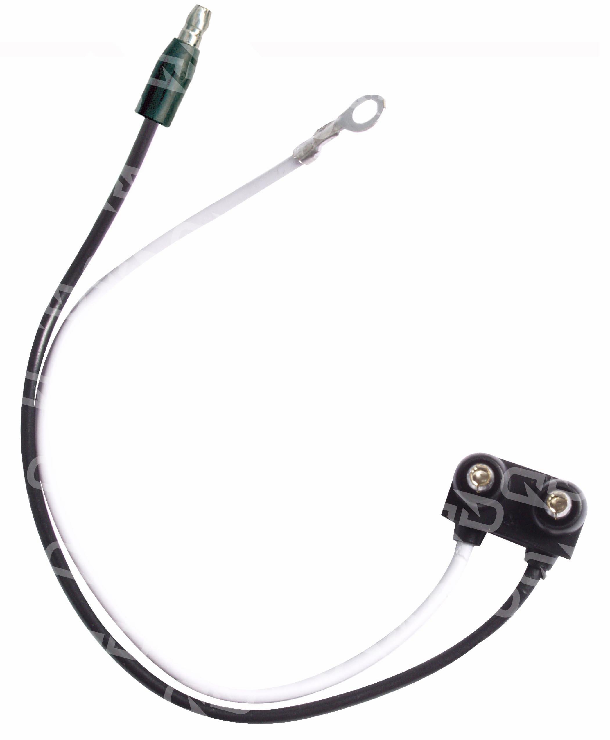 Optronics Two-Wire, Straight Pigtail, 6-inch, Male Plug on Power OPT ...