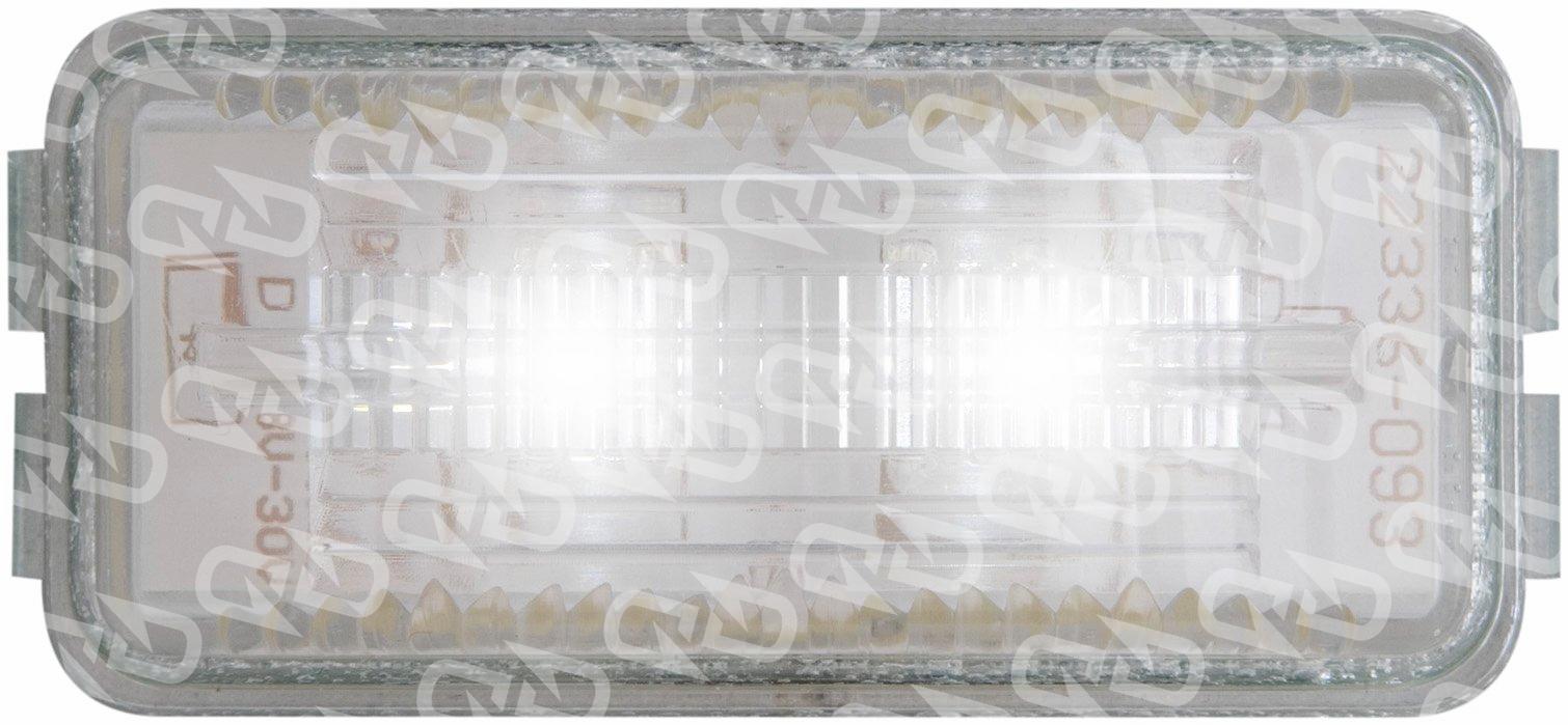 Optronics Clear LED License Light, 0.156 Female Plug, Two Diodes OPT ...