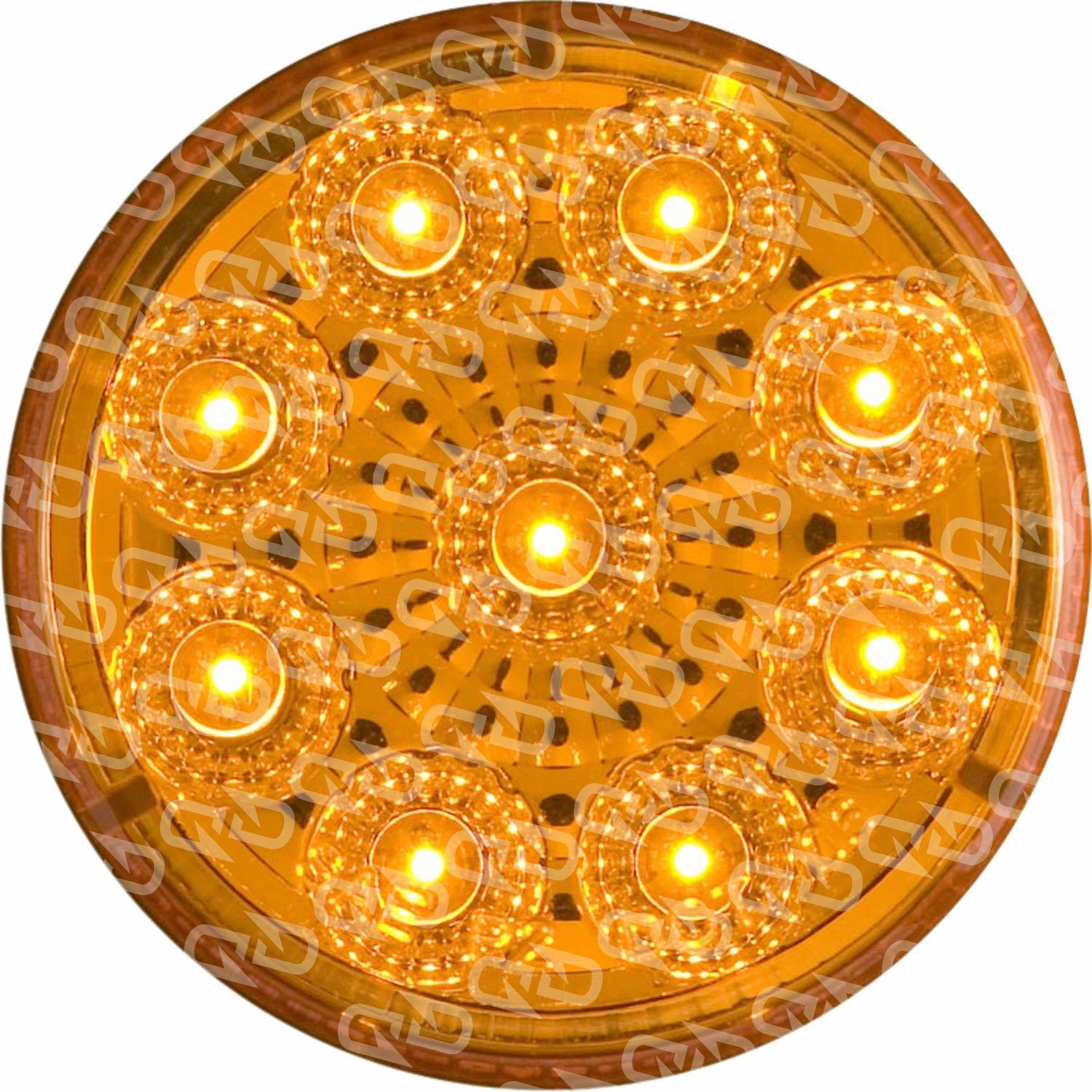 Optronics Amber Marker/Clearance Light, Micro-Flex, Two-inch Round LED ...