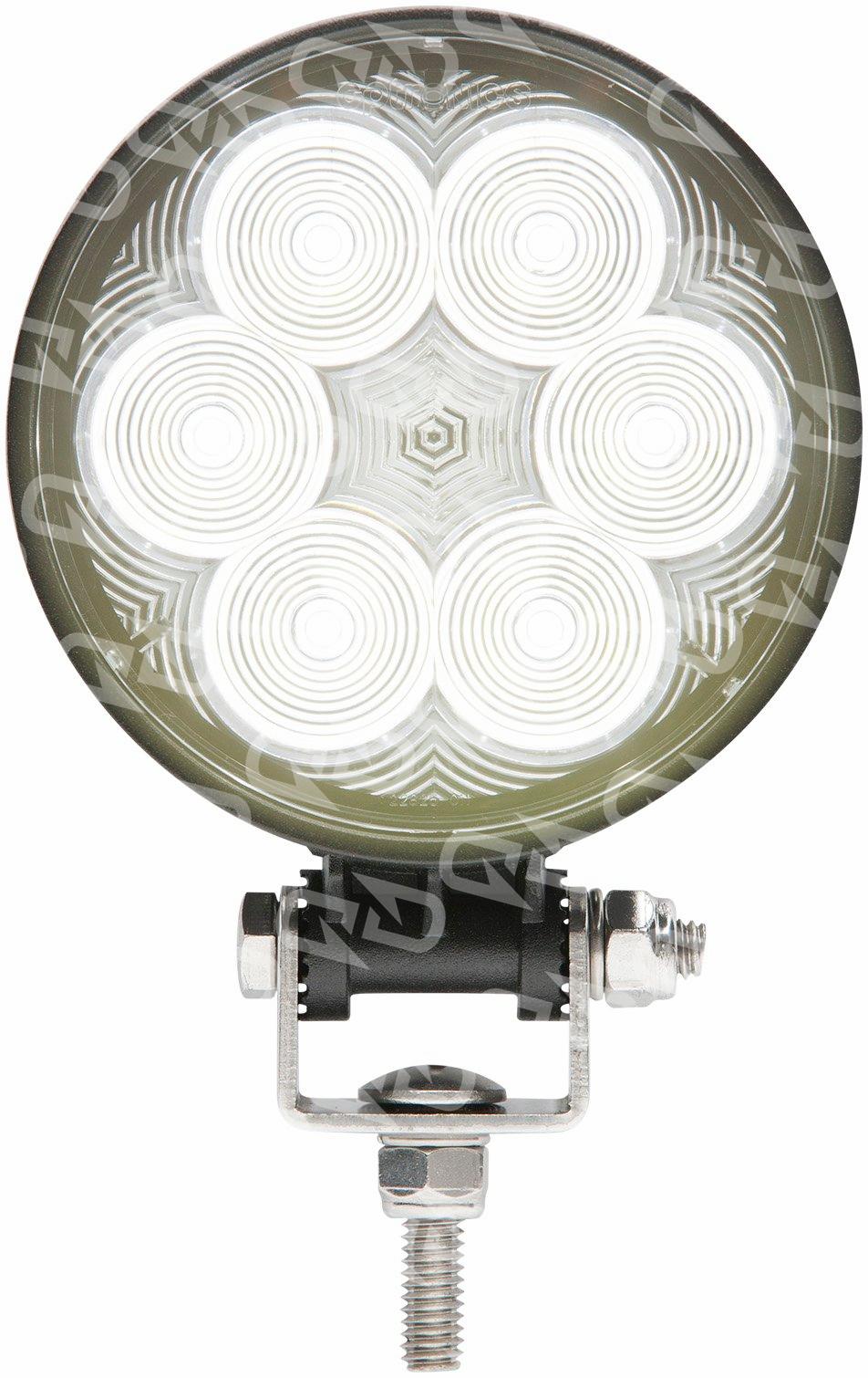 Optronics LED Flood/Work Light, 4-inch Round, Six Diodes OPT TLL44FBP ...