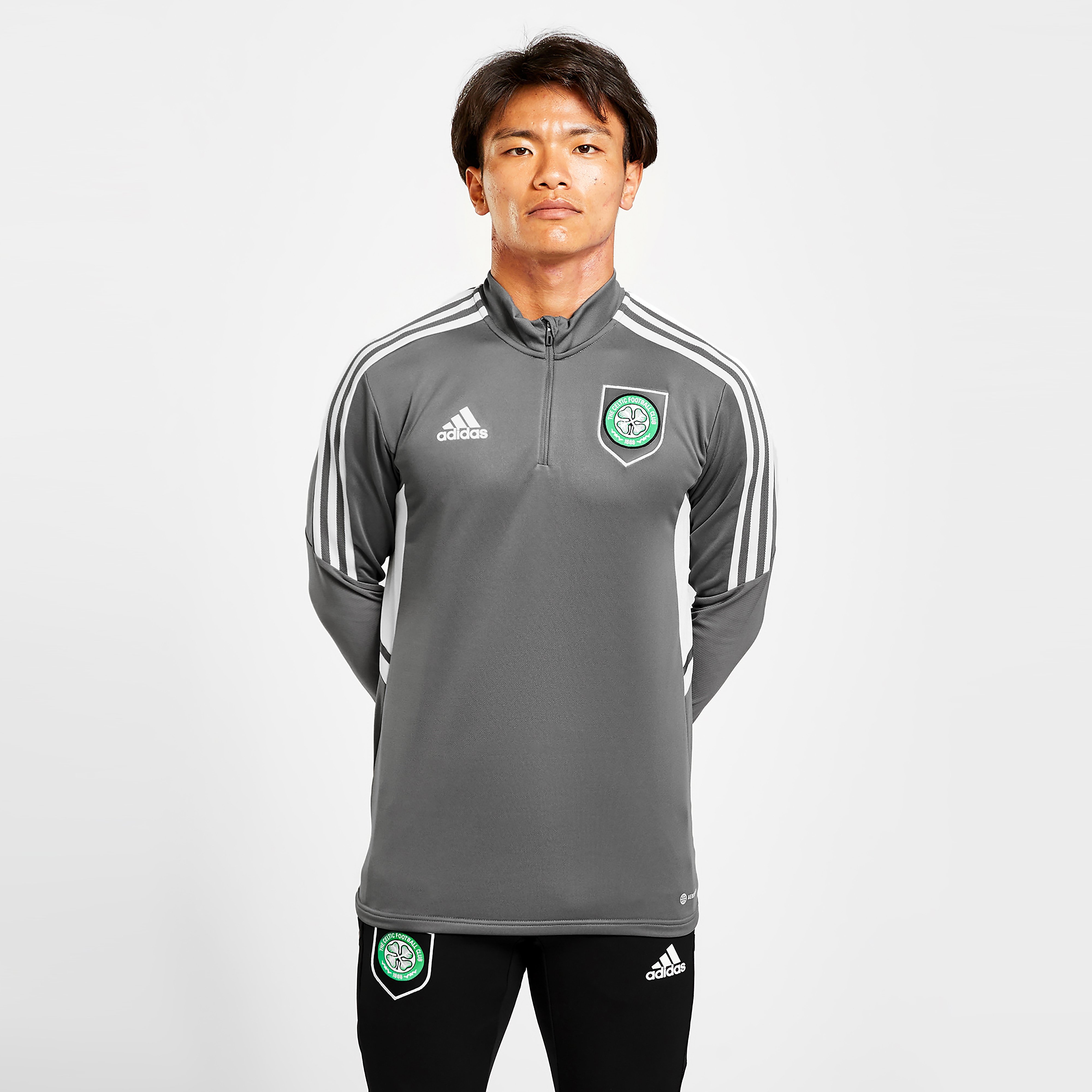 Grey adidas Celtic FC Training Top | JD Sports